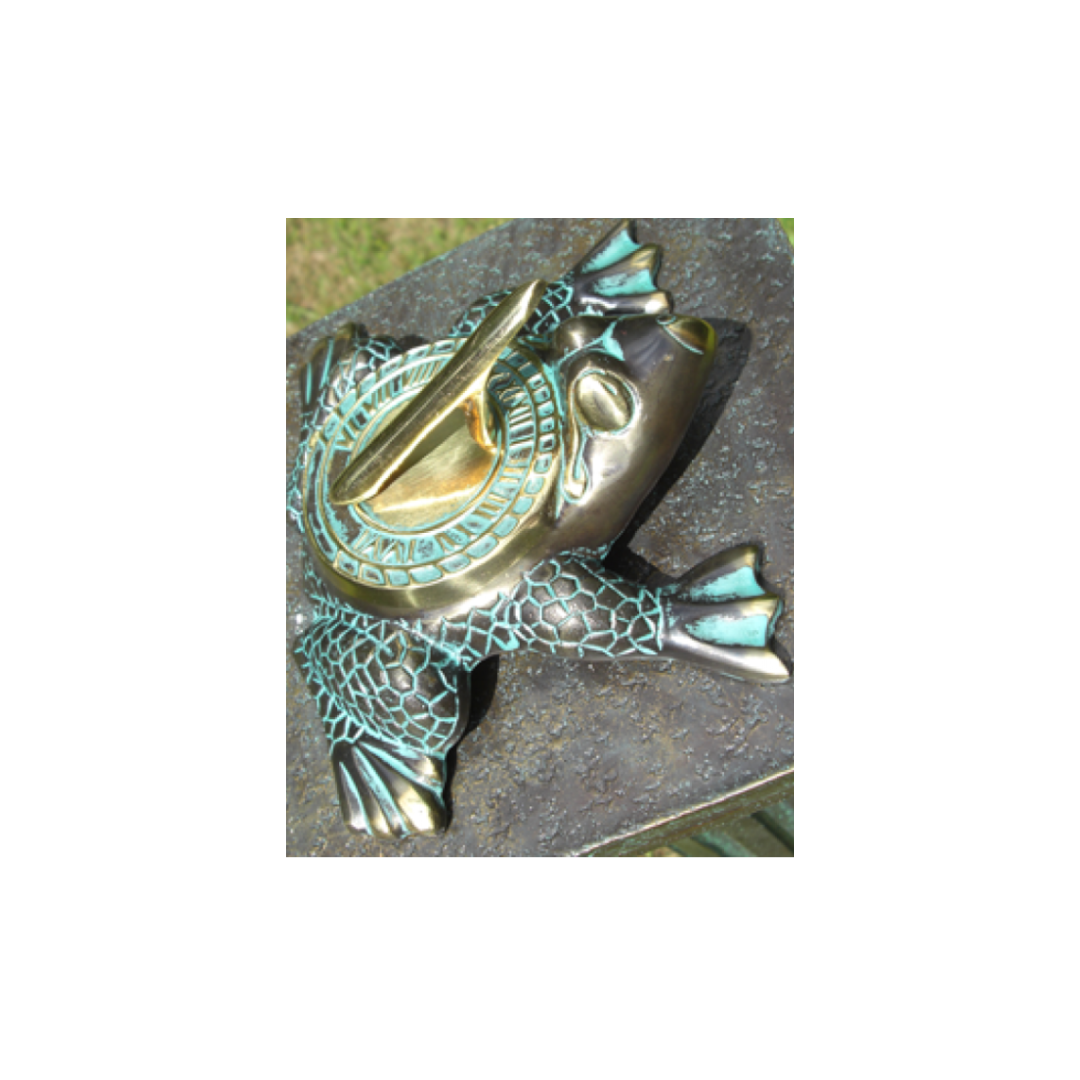 Black Country Metal Works Antique Brass 'Frog Prince' Sundial HS013/V ...
