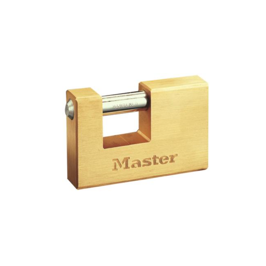 Masterlock 76mm Gold Keyed Brass Padlock 607EURD - Tool Source