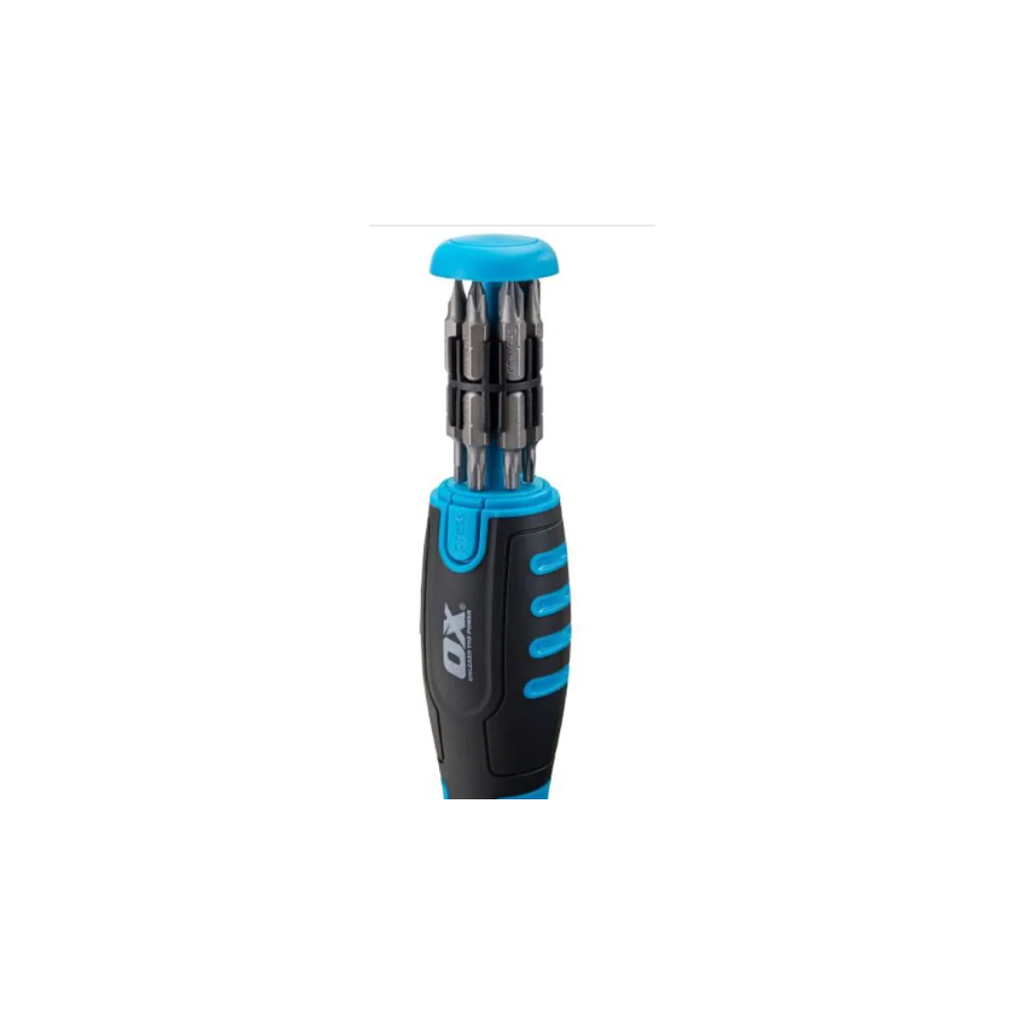 Ox Pro Heavy Duty Multibit Ratchet Screwdriver - Tool Source