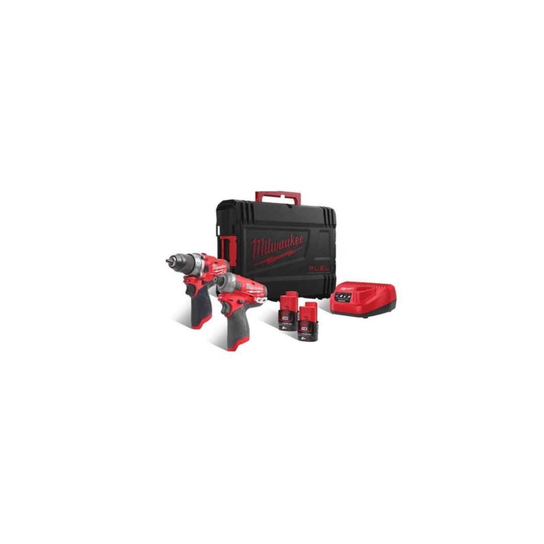Milwaukee 12V 2x2.0Ah M12 Fuel Twin Pack Kit M12FPP2AQ-202X - Tool Source