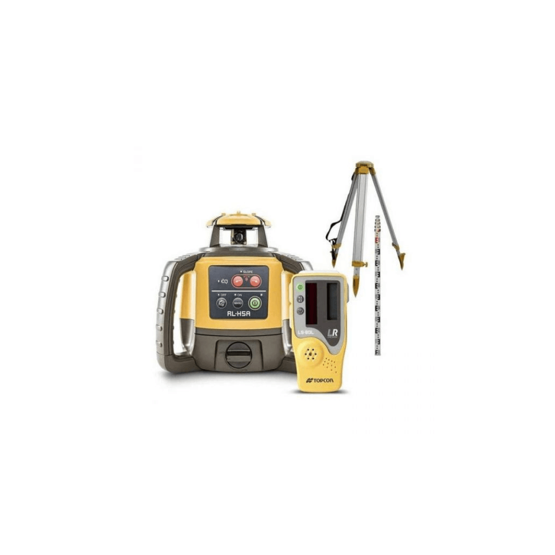 Topcon Laser Level RL-H5A LS80X mm Receiver + Tripod and Staff – Tool ...